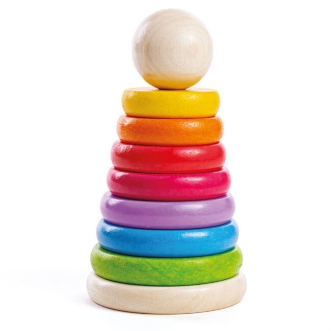 Rainbow Stacking Tower – Jacob's Montessori